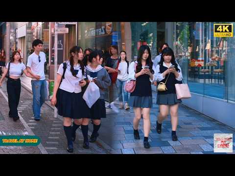 【4K HDR】Monday Afternoon Walk in Harajuku Tokyo 🇯🇵 | Relaxing Streets & Everyday City Life