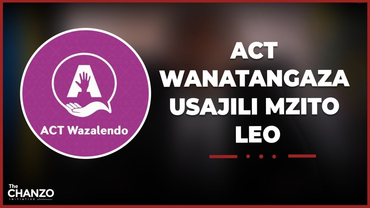 #LIVE I ACT Wazalendo Wanatangaza Usajili Mpya Muda - YouTube