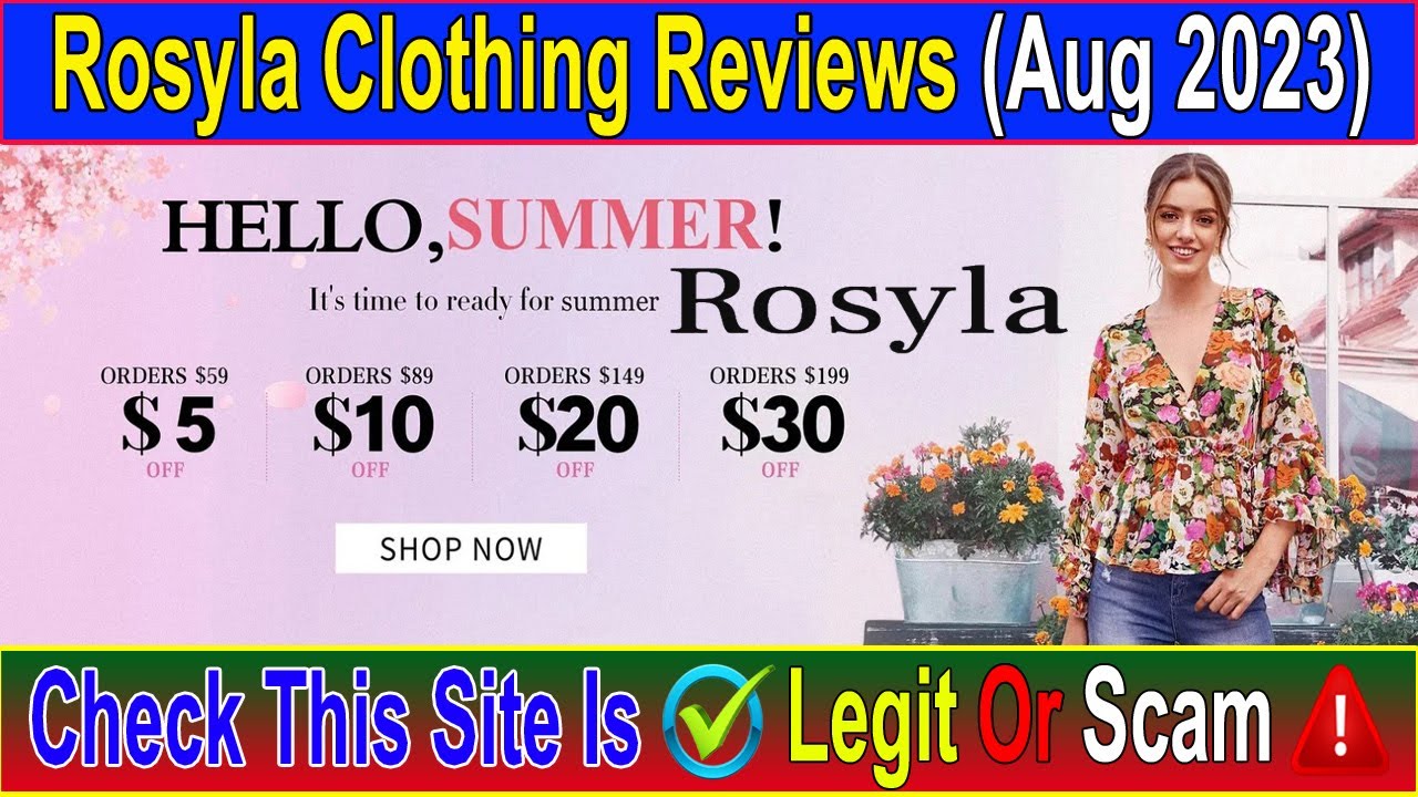Rosyla Clothing Reviews (Aug 2023) Legit or a Scam Site - Watch This ...