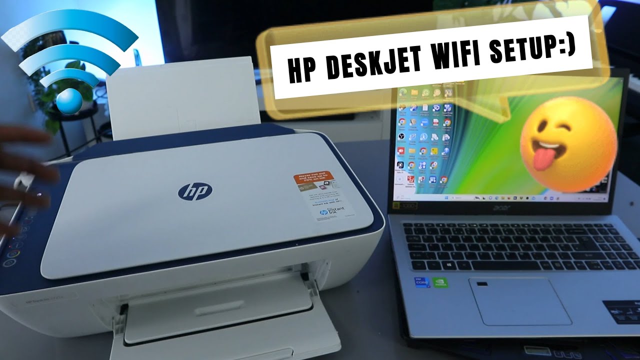 HP DeskJet Set Up / Connect To WIFI Via HP Smart App With Computer PC ...