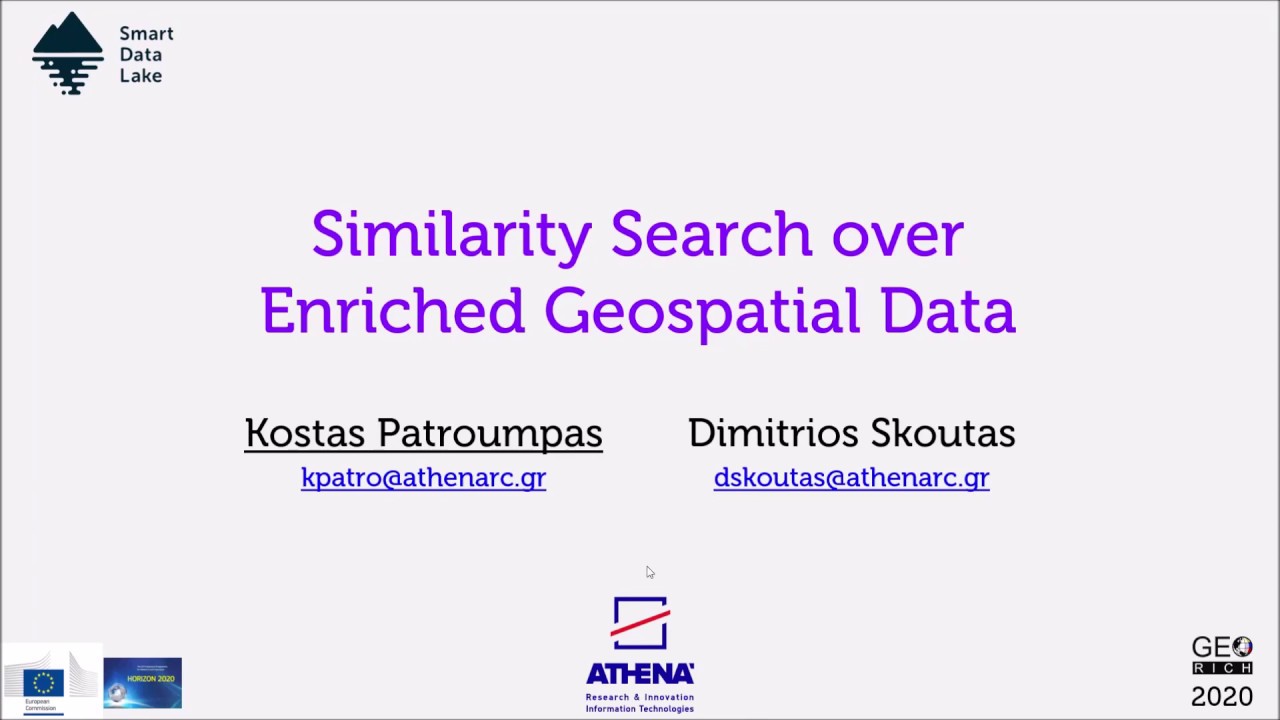 GeoRich 2020 - Similarity Search over Enriched Geospatial Data - YouTube