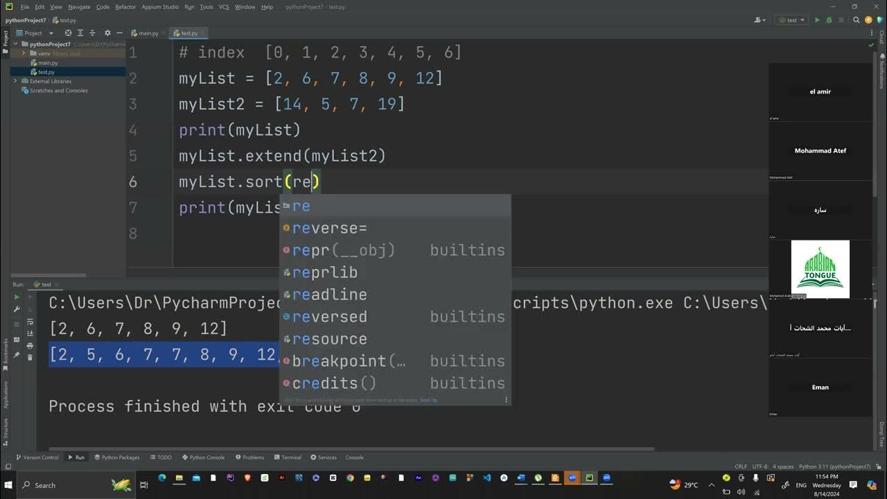 Python session 6 List - for - YouTube