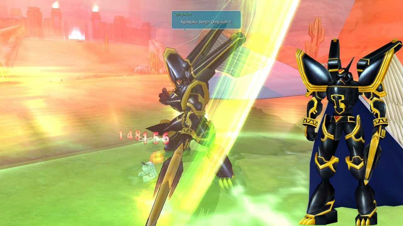 Digimon Masters Online - Alphamon Ouryuken [Showcase] - YouTube