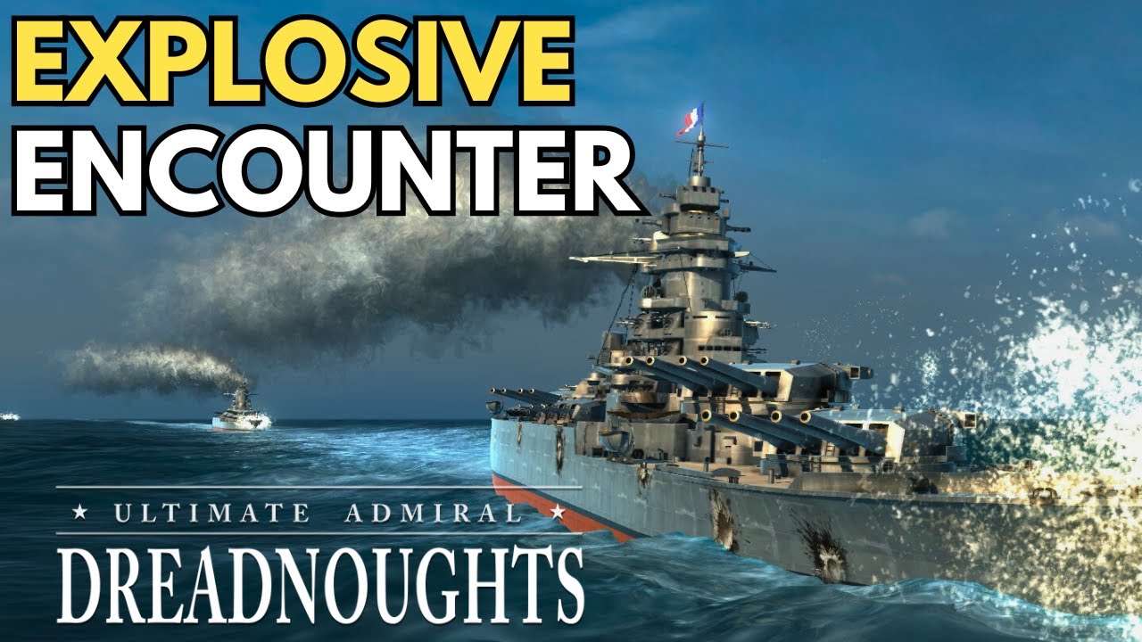 Explosive Encounter - Ultimate Admiral Dreadnoughts - France vs US - Battlecruiser 1940 ...