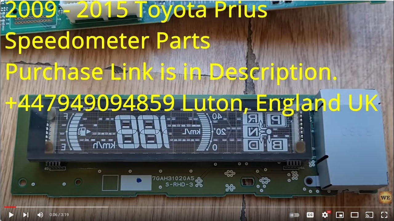 2009-2015 Toyota Prius Speedometer Parts. +447949094859 Luton, England ...