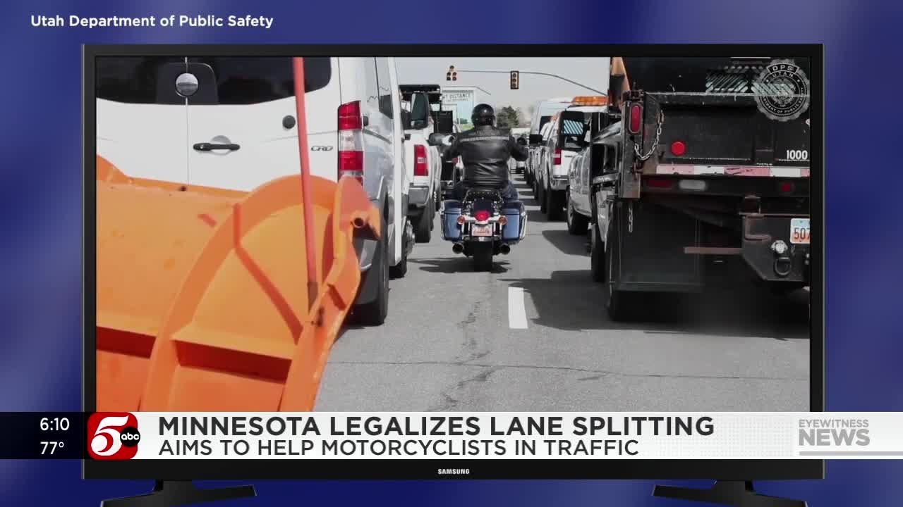 New motorcycle law to allow 'lane-splitting' - YouTube