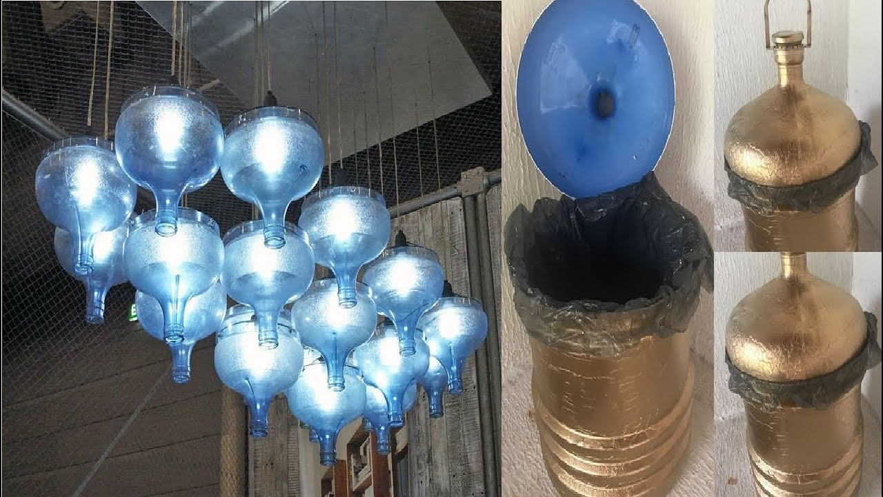 12 Cool Ideas With Recycling Gallon Water Bottle / Decor Ideas - YouTube