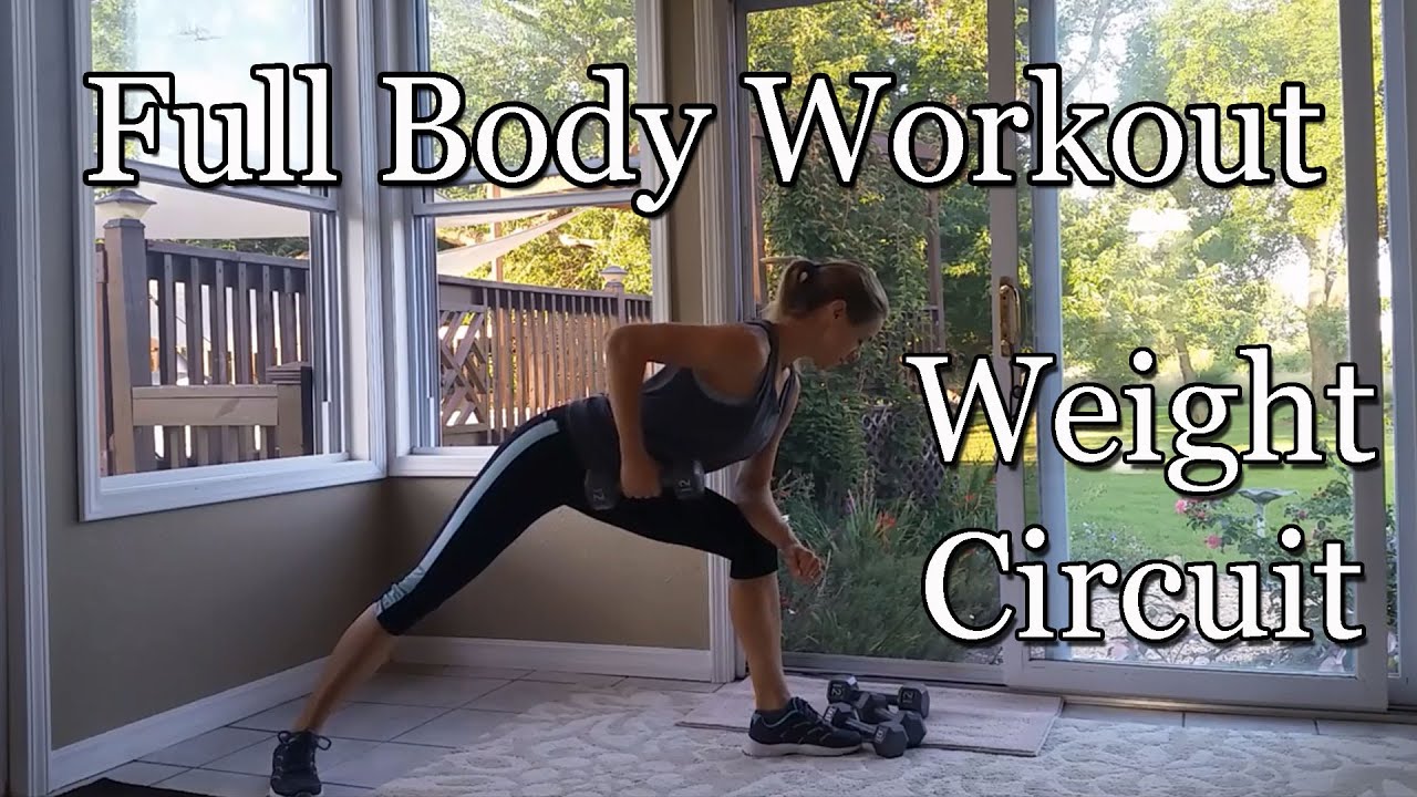 Weight Circuit Full Body Workout - 20 Minutes of Combo Exercises ...