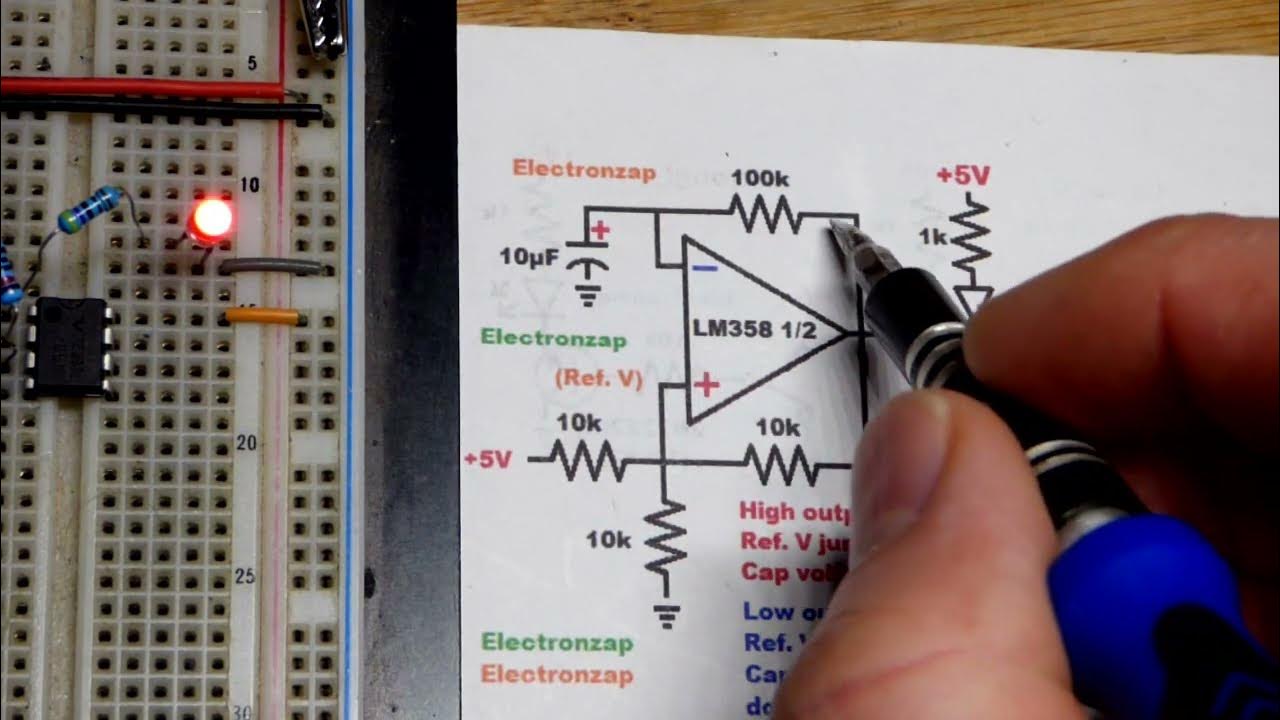 Op Amp Astable Multivibrator flashing LEDs using operational amplifier LM358 - YouTube