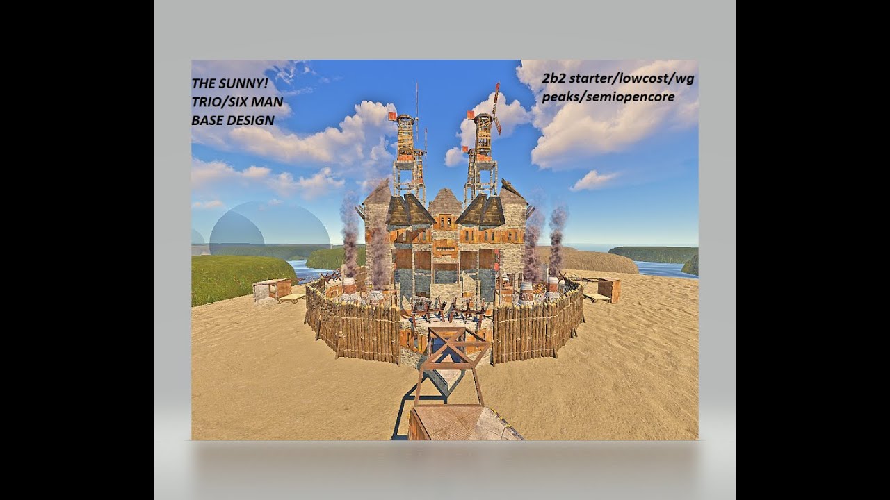 The sunny! rust trio/six man base design - YouTube