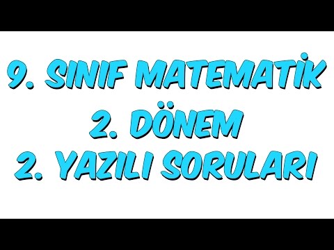 9.Sınıf Matematik 2.Dönem 2.Yazılı