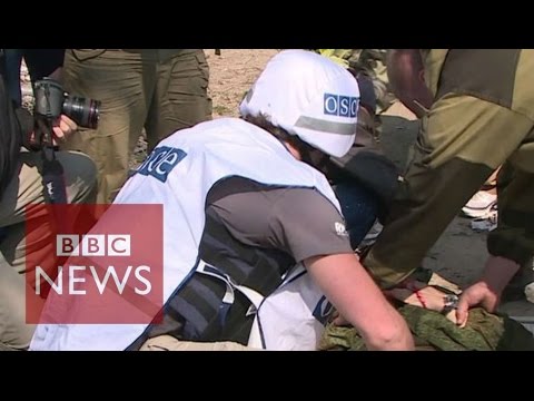Reporter injured in Ukraine ceasefire visit - BBC News - YouTube