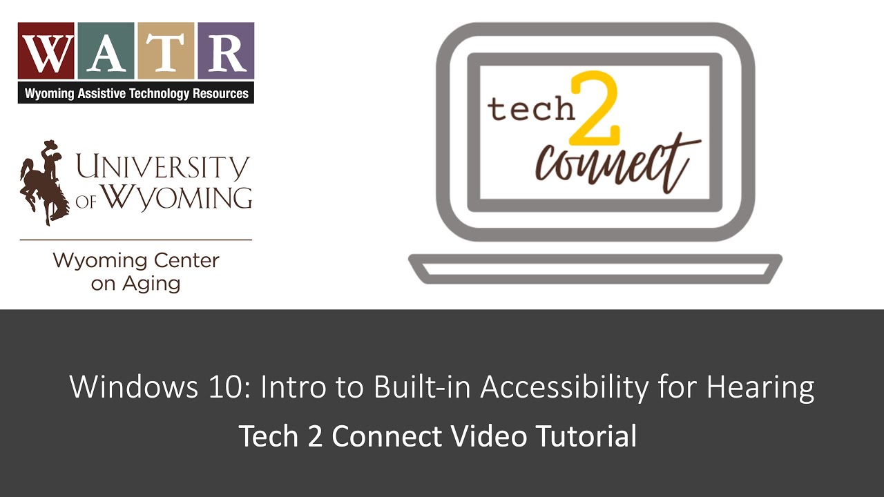 Windows 10: Intro to Built-in Accessibility for Hearing - YouTube