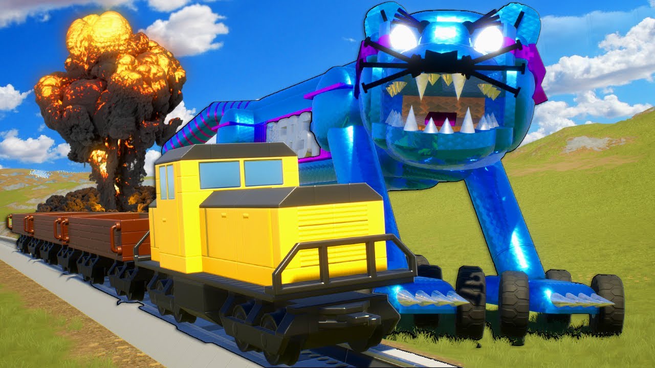 We Used a MR. BEAST MECH to STOP the Lego Train in Brick Rigs ...