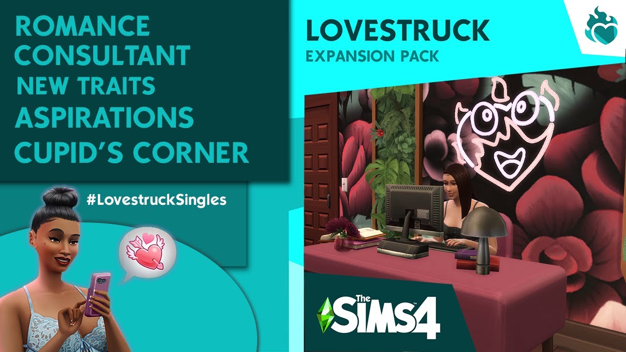 The Sims 4 Lovestruck Expansion pack | CAS | Making a Romance ...