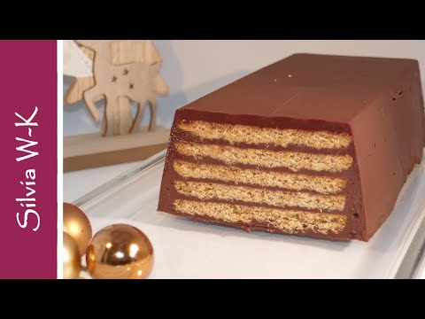 Kalter Hund / ohne Palmfett / ohne Ei / Weihnachtskuchen / mit Spekulatius