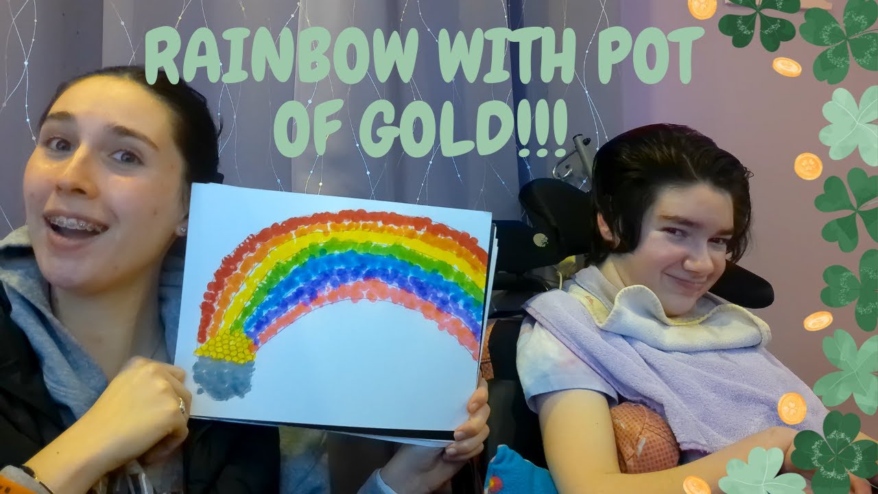 at the end of the RAINBOW there is a POT OF GOLD!!! #craft - YouTube