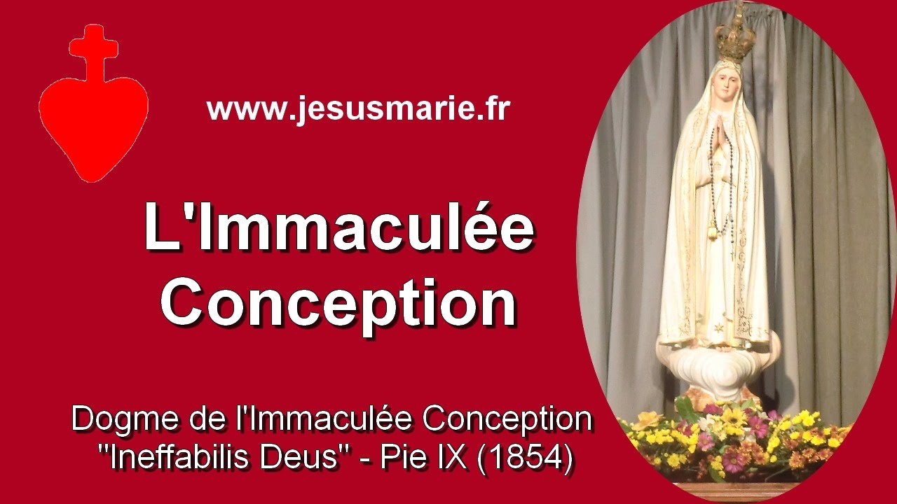 Sainte Vierge Marie Immaculee Conception - YouTube