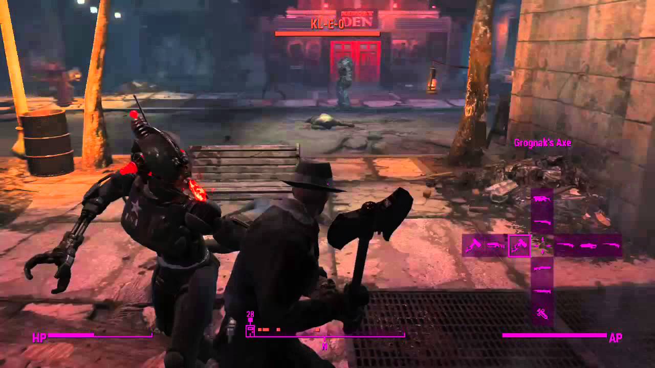 Fallout 4 assaultron kill animation - YouTube