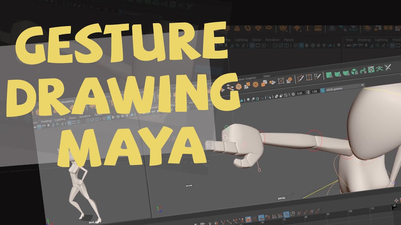Posing for Animation |Gesture Drawing in Maya - YouTube