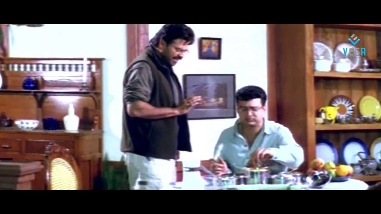 Devi Putrudu Movie Scenes - Soundarya cooks for Venkatesh - Anjali ...