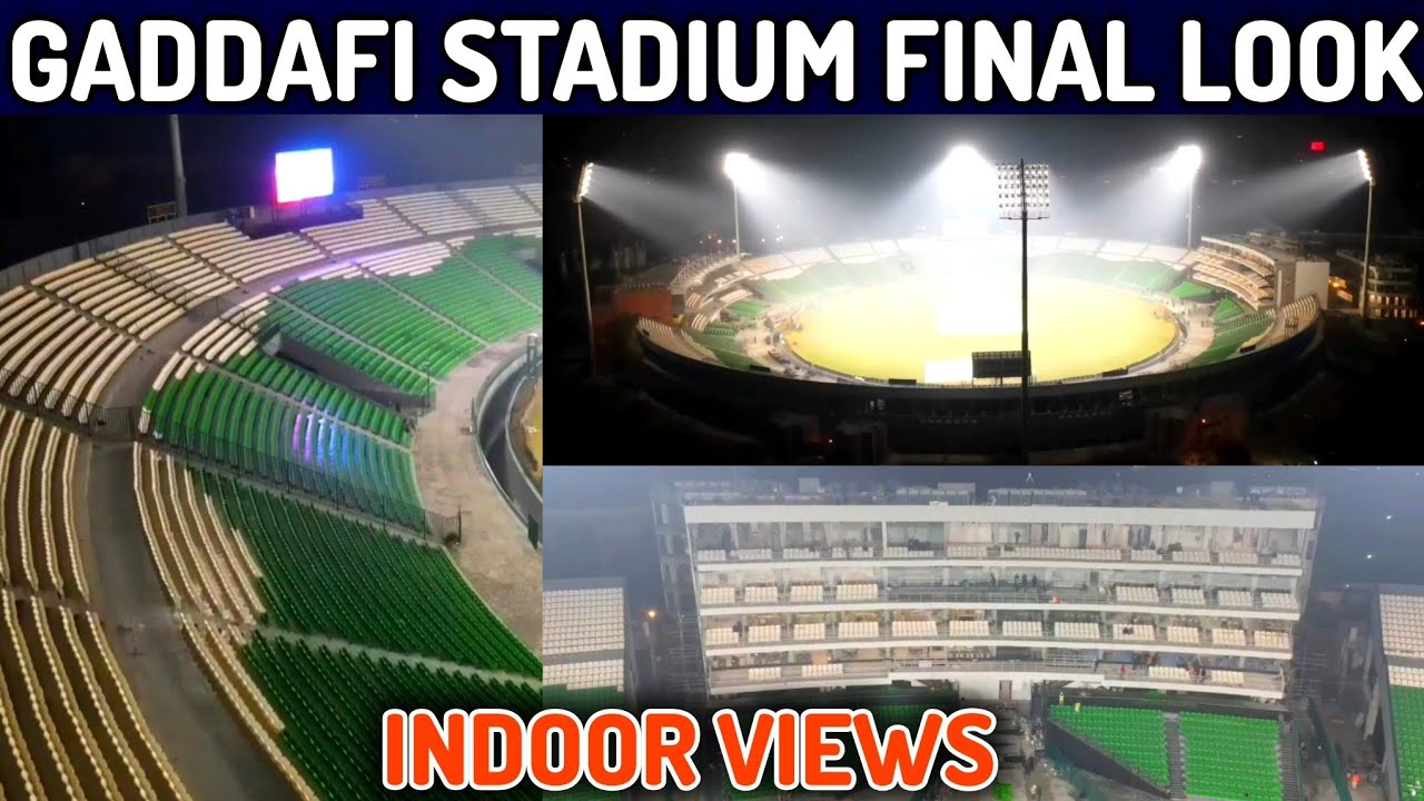 Gaddafi Stadium Renovation | New Indoor Look | Latest Gaddafi Stadium ...