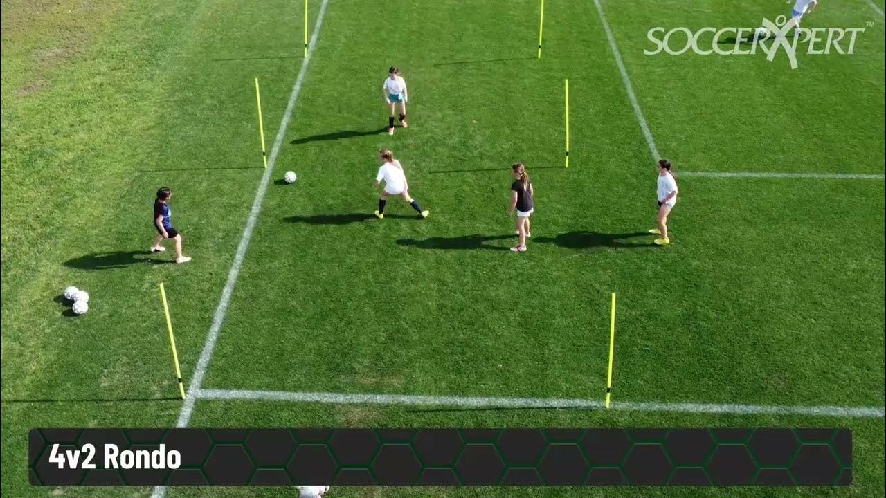 4v2 Rondo - Soccer Drill - YouTube