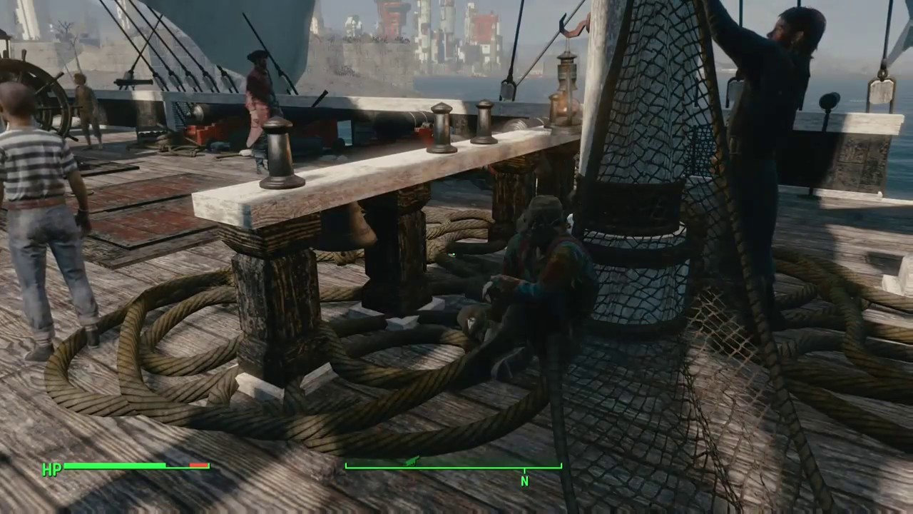 Fallout 4 mods: USS Constitution Resurrected - YouTube