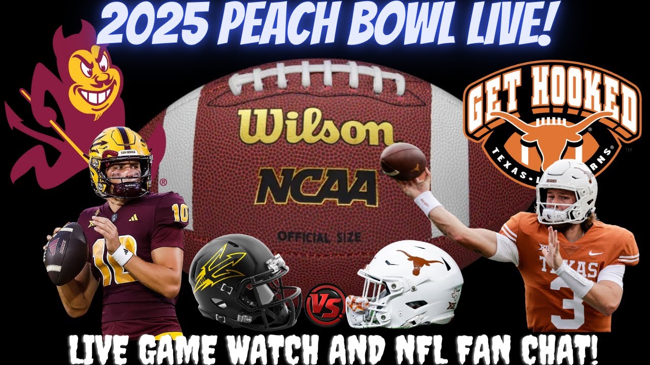 Arizona State Sun Devils vs Texas Longhorns 2025 Peach Bowl 🚨 NCAA ...