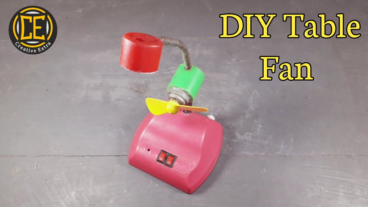 How to make a DIY Mini Fan at home || Homemade mini fan || Creative ...