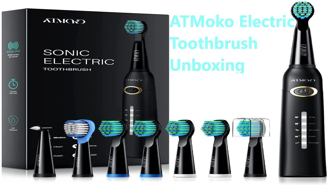 ATMOKO Sonic Electric Toothbrush Unboxing - YouTube