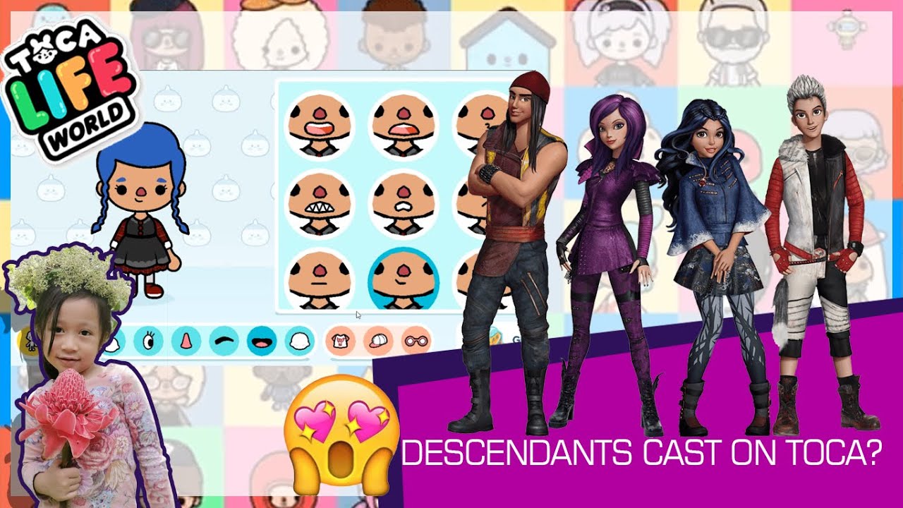 Creating Descendants Character in Toca Life World!😍😍😍🤴👸 - YouTube
