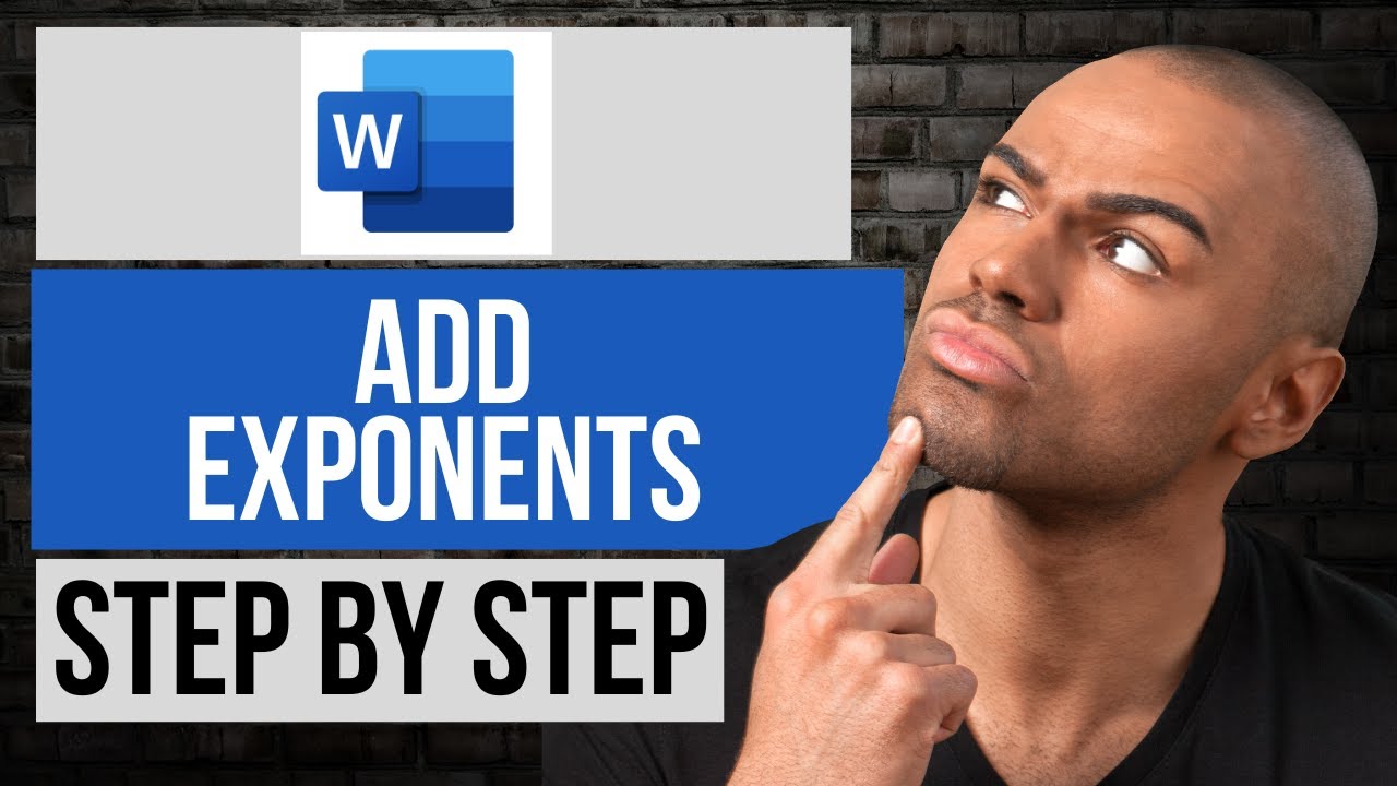 How to Add Exponents in Microsoft Word — Step by Step Word Tutorial ...