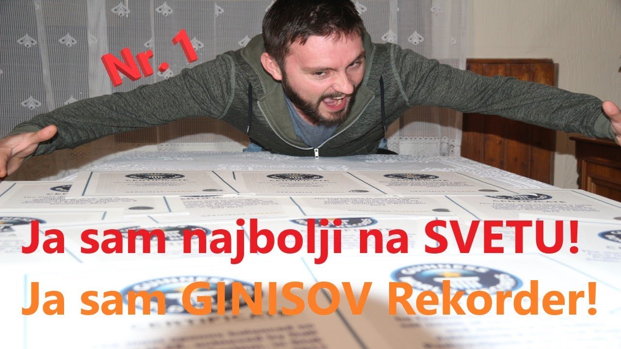 Dalibor Jablanovic - Ja sam najbolji na Svetu, obaram GINISOVE Rekorde ...