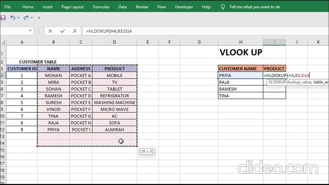 Vlookup In Excel How To Use Vlook Up In Excel Youtube