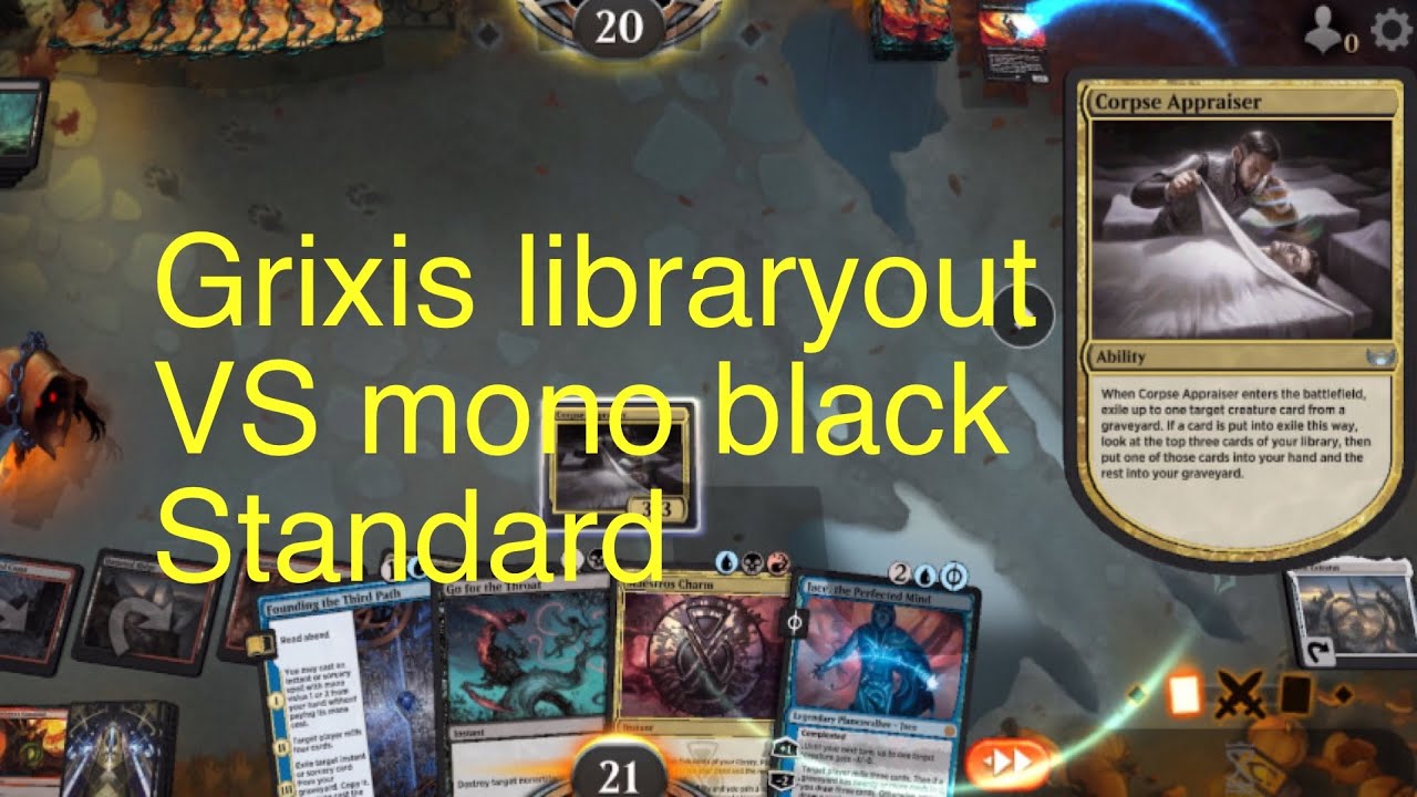Grixis libraryout VS mono black Standard - YouTube