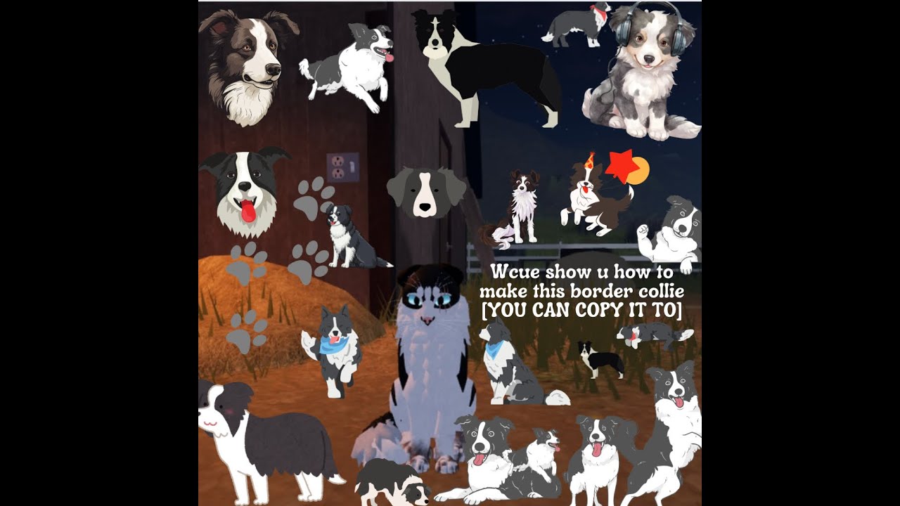 [Warrior cats/wcue]Making a border collie🐕 - YouTube