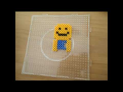 How to make a Roblox noob or John doe Hama Bead! - YouTube