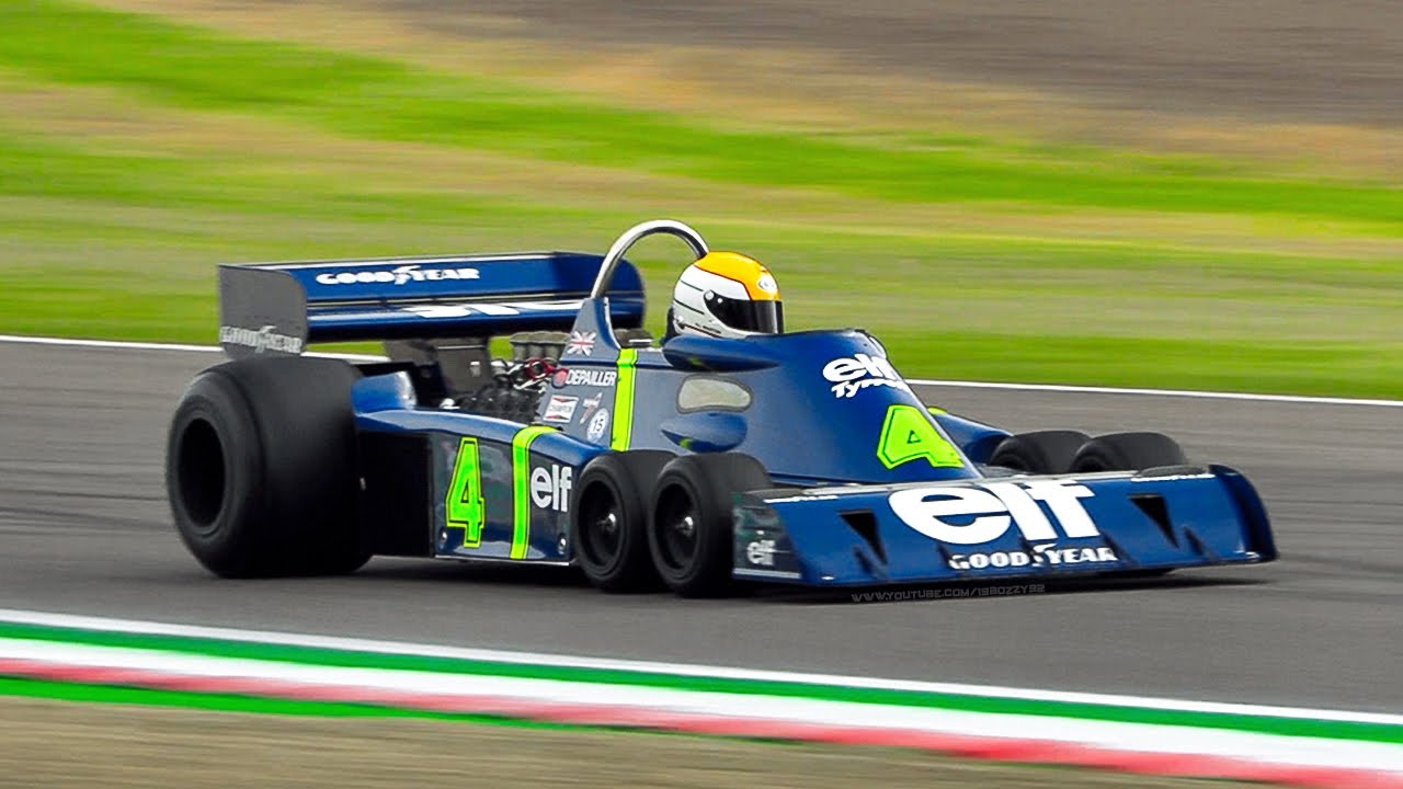 1976 Tyrrell P34: the 6-wheeled Formula 1 wonder in action at Imola ...