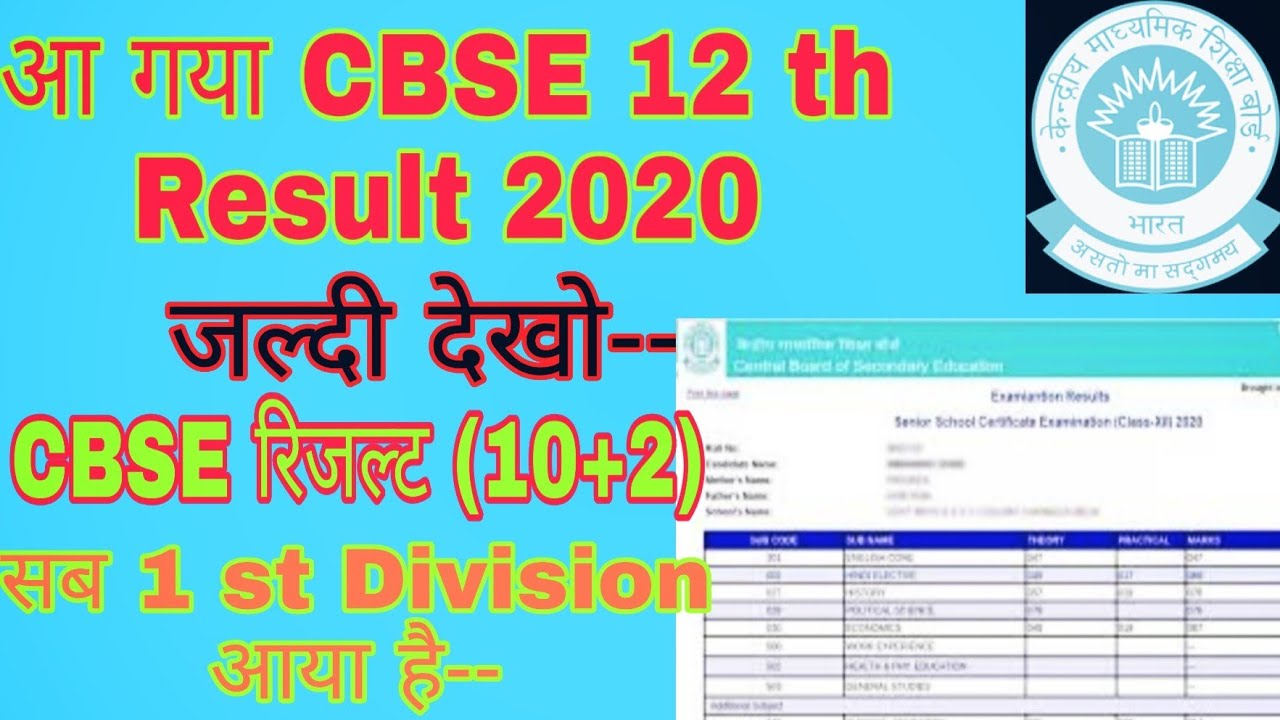 CBSE 12 result 2020 , CBSE 12 th result 2020 , CBSE 12 th result 2020 ...
