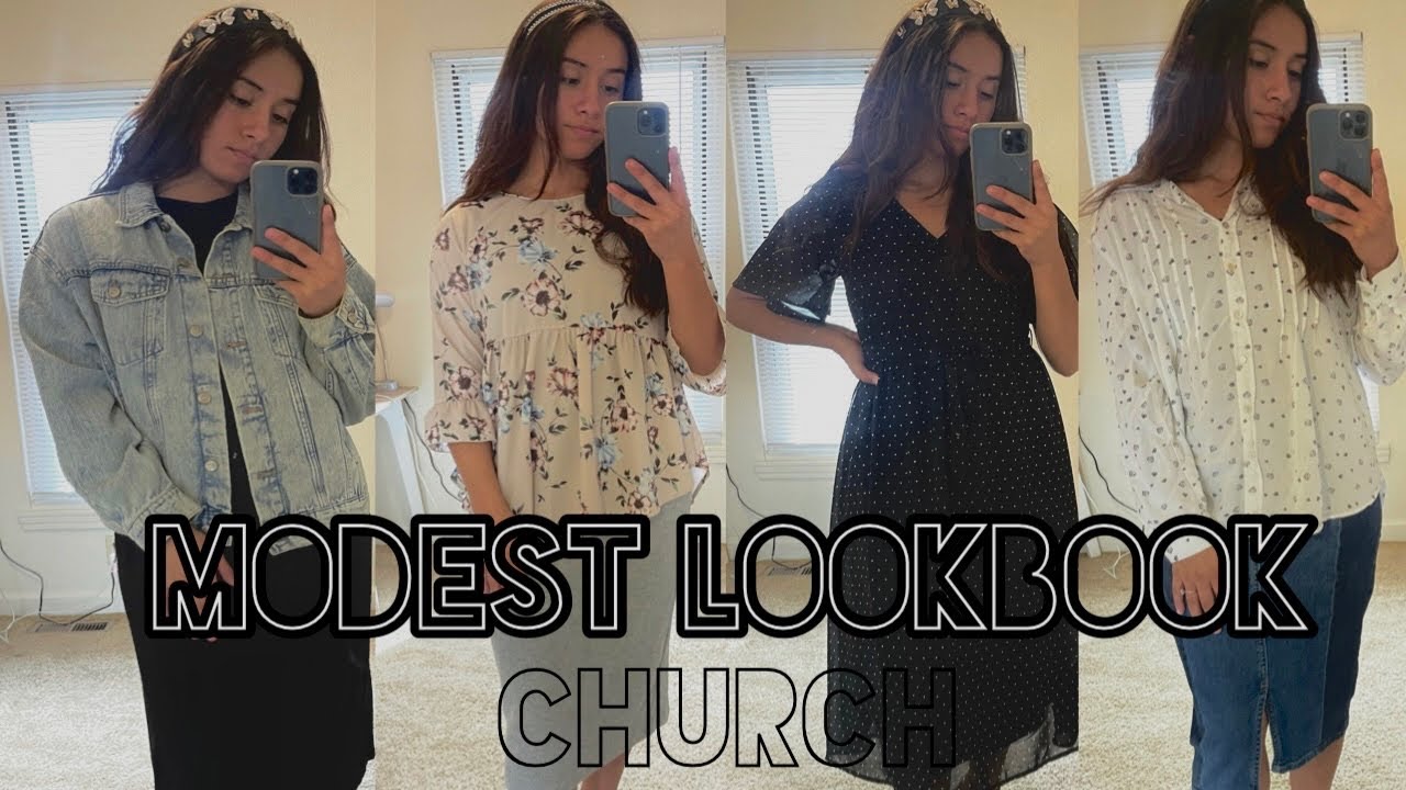 CHURCH MODEST LOOKBOOK | Modest Outfits for Church - YouTube