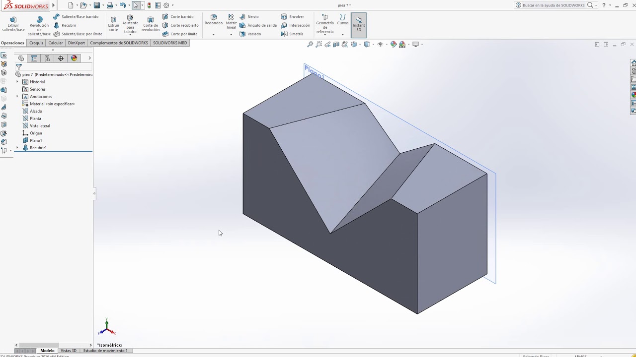 8 Modelado de Piezas básicas 2 solidworks - diseño asistido por ...