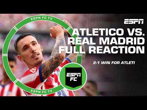 Atlético Madrid vs. Real Madrid FULL REACTION + Jan Oblak interview! | ESPN FC