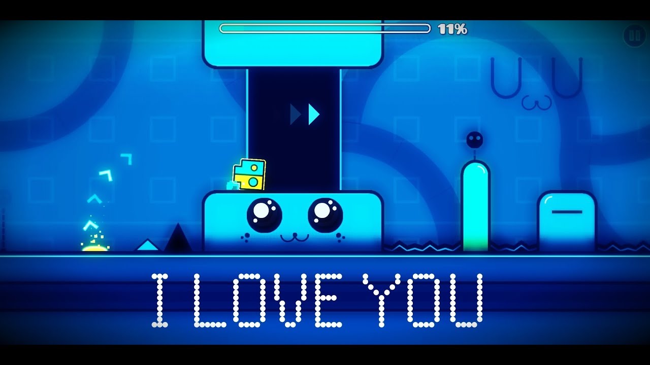 I LOVE YOU By: Danolex (me) Geometry Dash - YouTube