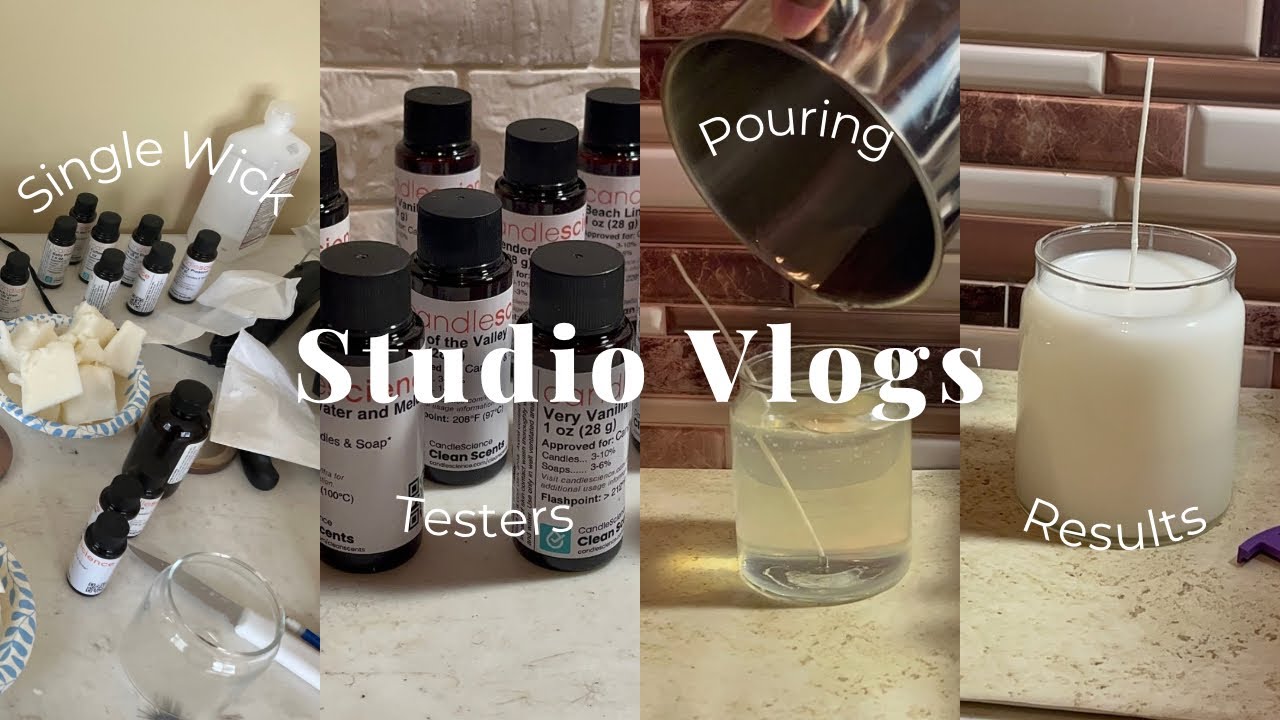 Vault Studio Vlog: Finding The BEST Wick For My Single Wick Apothecary Jars, New Product ...