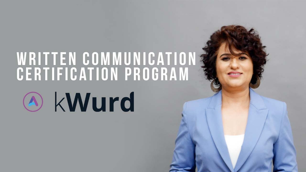 Written Communication Certification Program | kWurd - YouTube