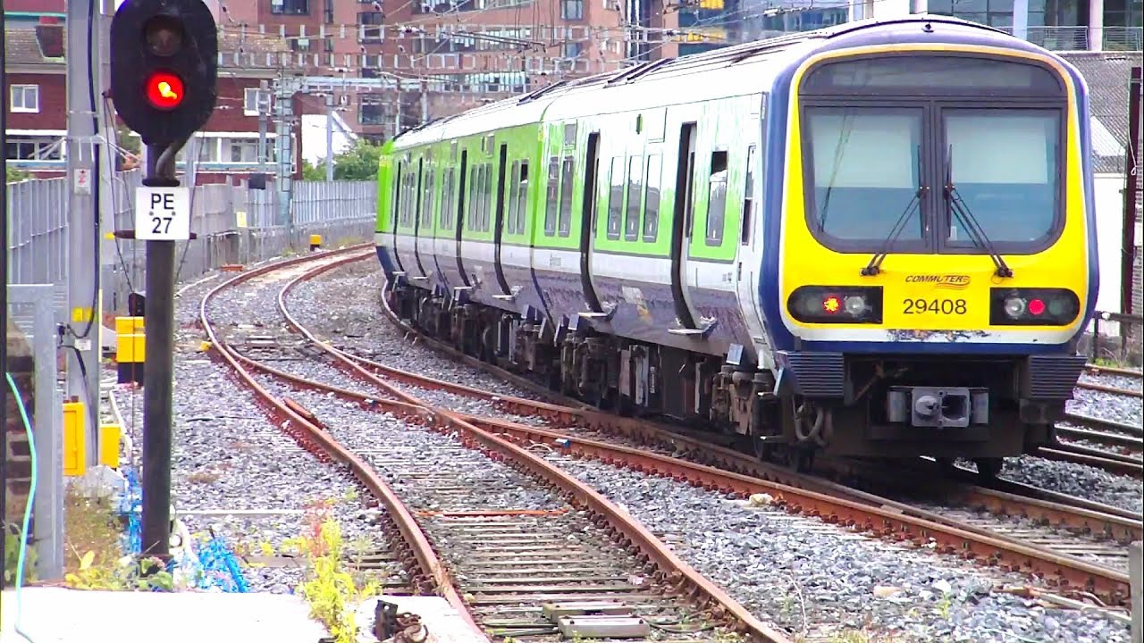 29000 Class DMU number 29408 departing Pearse Station, Dublin - YouTube