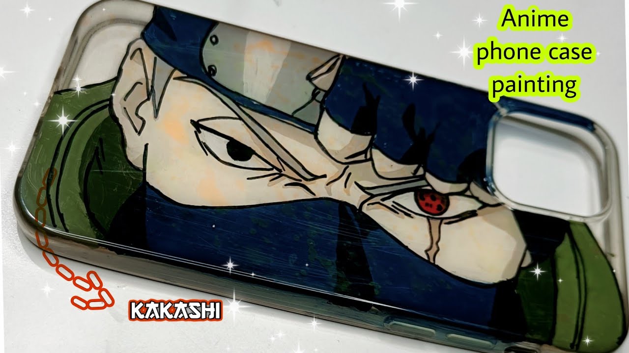 Kakashi Hatake- Anime phone case Painting (easy) |Naruto| - YouTube