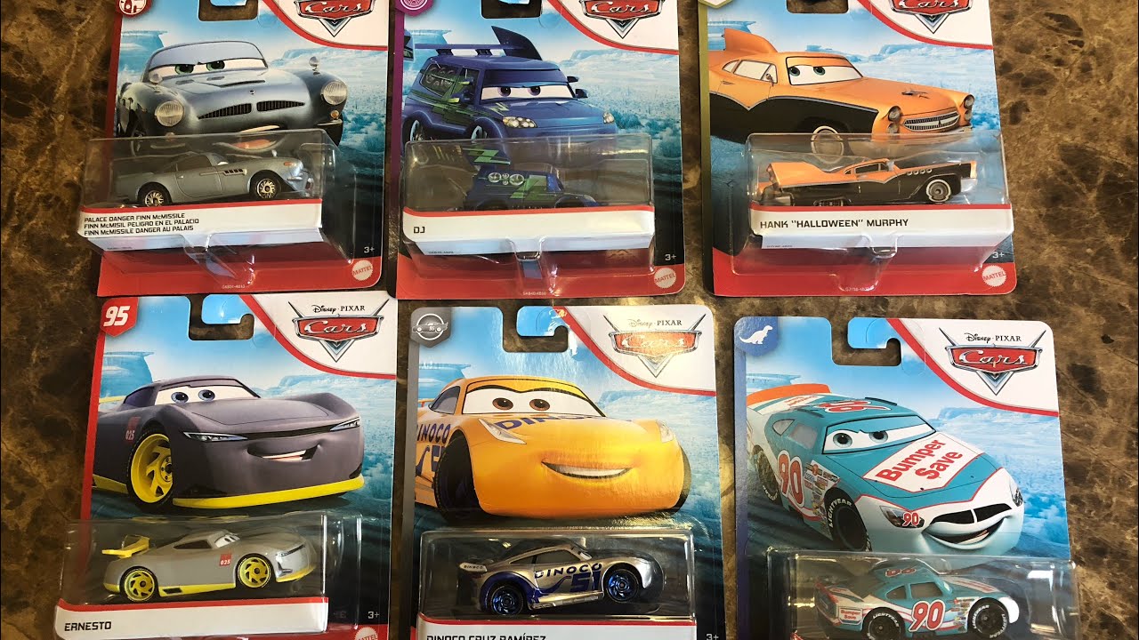 Mattel Disney Cars Case K Unboxing (featuring Ernesto, Silver Dinoco ...