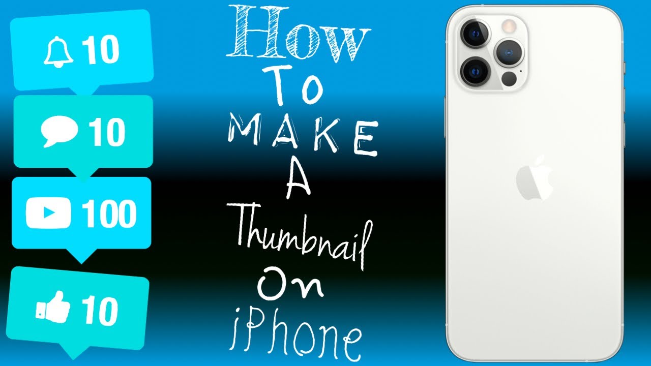 How to create a thumbnail on iPhone - YouTube
